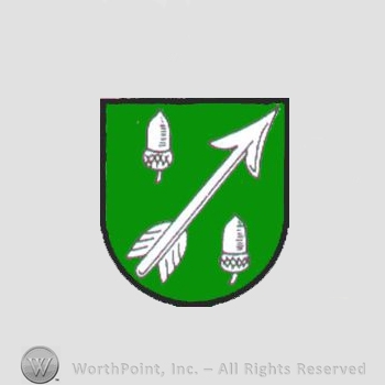 Mark with Heraldry: shield, arrow, acorns. | #541180