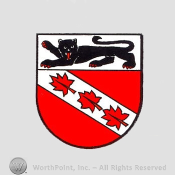 Mark with Heraldry: shield, panther, white bar, | #541286