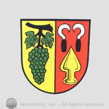 Mark with Heraldry: shield, grapes, hooks, iron | #541415
