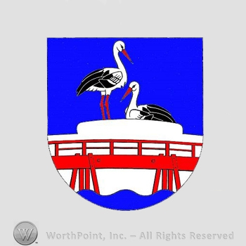 Mark with Heraldry: shield, bridge, wavy bar, two | #541440