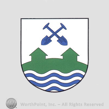 Mark with Heraldry: shield, spade, wavy lines, | #541446