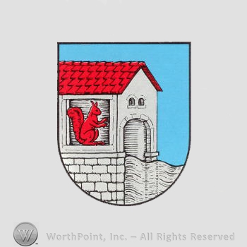 Mark with Heraldry: shield, squirrel, castle, | #541455