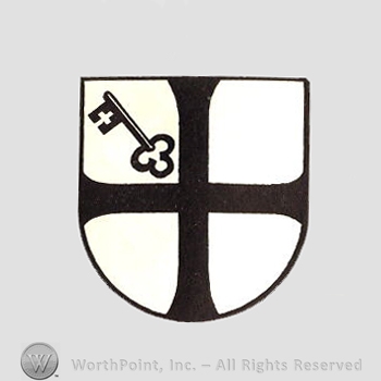 Mark with Heraldry: shield, cross, key. | #541468