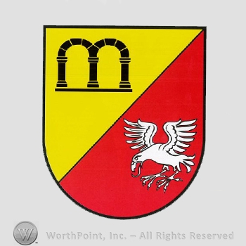 Mark with Heraldry: shield, columns, eagle. | #541492