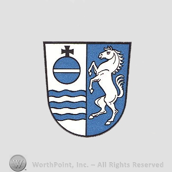 Mark with Heraldry: shield, orb, horse, wavy | #541525