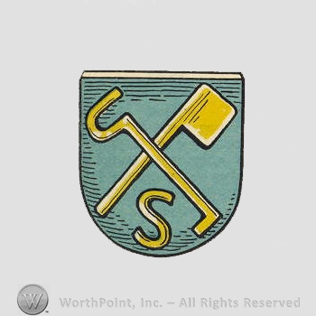 Mark with Heraldry: shield, tools, letter S. | #541619
