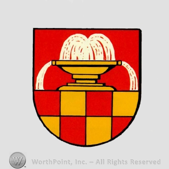 Mark with Heraldry: shield, fountain, chequered | #541627
