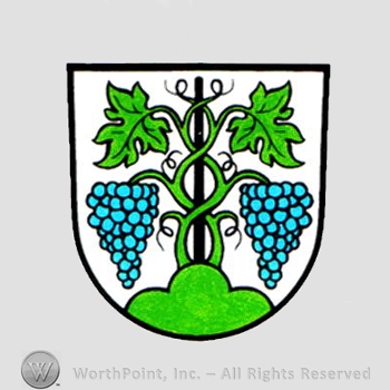 Mark with Heraldry: shield, vine and grapes. | #542700