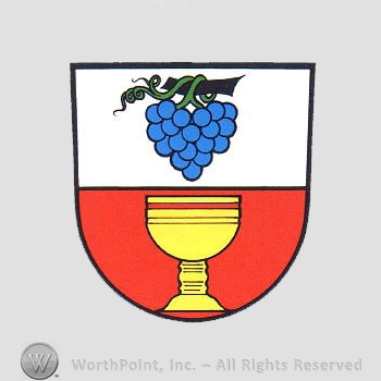 Mark with Heraldry: shield, goblet, grapes. | #542701