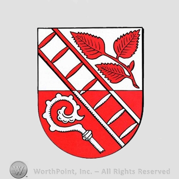 Mark with Heraldry: shield, ladder, leaves, | #542772