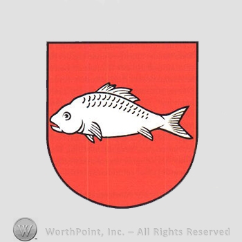 Mark with Heraldry: shield and a fish. | #542773
