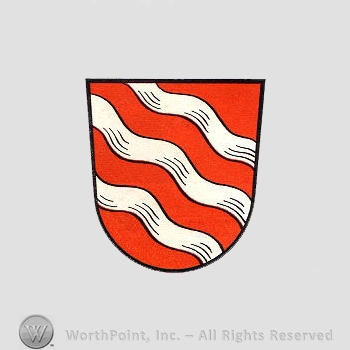 Mark with Heraldry: shield, wavy bars. | #542851