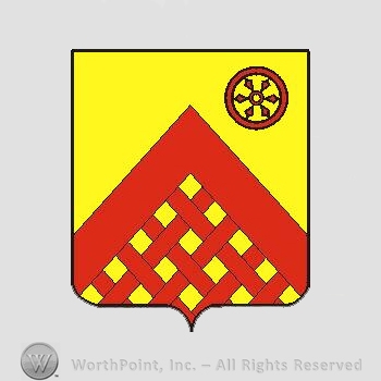 Mark with Heraldry: shield, wheel, fence. | #542867