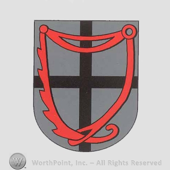 Mark with Heraldry: shield, cross, kettle-hook. | #542922