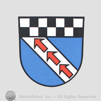 Mark with Heraldry: shield, red arrows, chequered | #542930