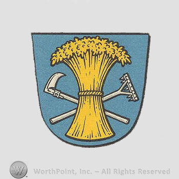Mark with Heraldry: shield, wheat garb, rake, | #542966
