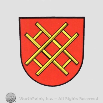 Mark with Heraldry: shield and two ladders. | #542972