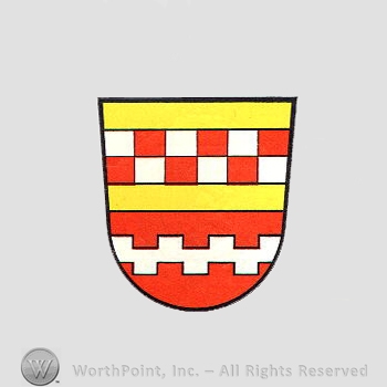 Mark with Heraldry: shield, chequered bar, yellow | #543013