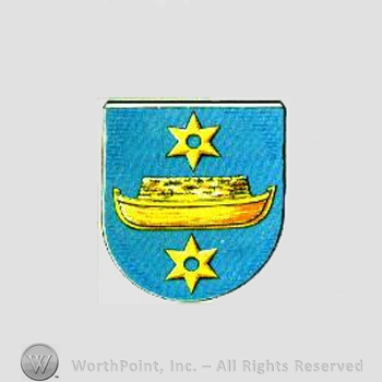 Mark with Heraldry: shield, stars, boat. | #543083