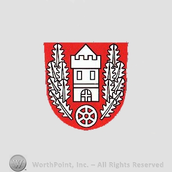 Mark with Heraldry: shield, tower, oak leaves, | #543128
