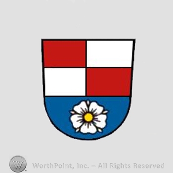 Mark with Heraldry: quartered shield in white and | #544345