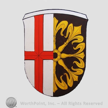 Mark with Heraldry: shield, cross, escarbuncle. | #544481