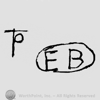 Mark with Monogram made from T and P letters, and | #5445