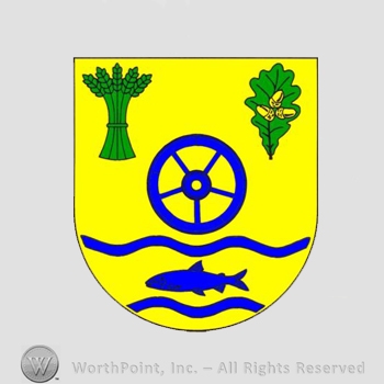 Mark with Heraldry: shield, wheat garb, wheel, | #544655