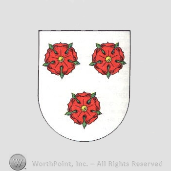 Mark with Heraldry: shield and three roses. | #544774