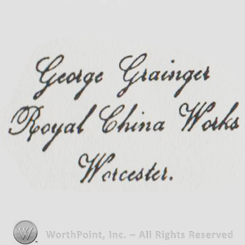 Mark with "george grainger royal china works | #5494