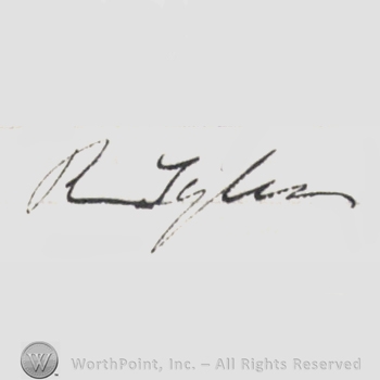 Mark with Signature: John Tyler. | #549946