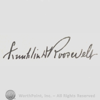 Mark with Signature: Franklin D. Roosevelt. | #549956