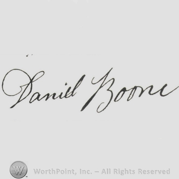 Mark with Signature: Daniel Boone. | #549970