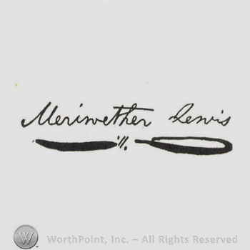 Mark with Signature: Meriwether Lewis. | #549972