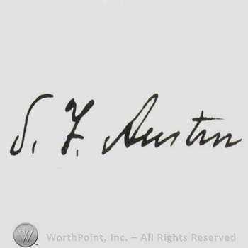 Mark with Signature: Stephen F. Austin. | #549977