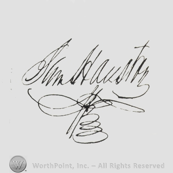Mark with Signature: Sam Houston. | #549978