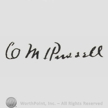 Mark with Signature: Charles M. Russell. | #549990