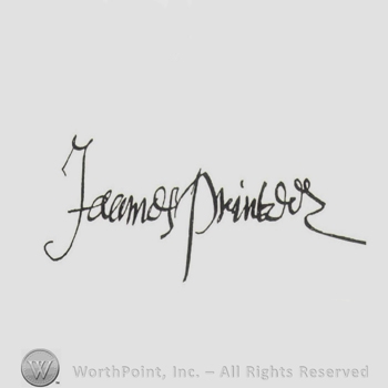 Mark with Signature: James Printer. | #549993