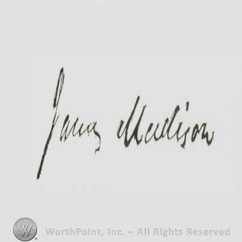 Mark with Signature: James Madison. | #550007