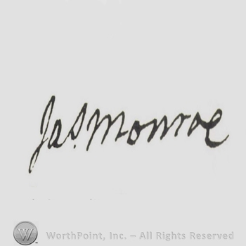 Mark with Signature: James Monroe. | #550008