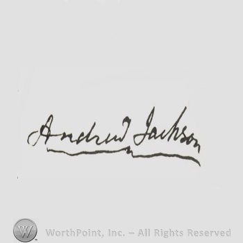 Mark with Signature: Andrew Jackson. | #550010