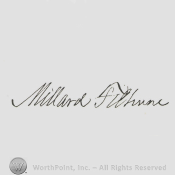 Mark with Signature: Millard Fillmore. | #550016
