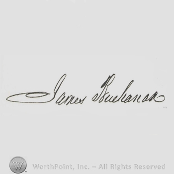 Mark with Signature: James Buchanan. | #550019