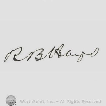 Mark with Signature: Rutherford B. Hayes. | #550026