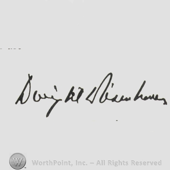 Mark with Signature: Dwight D. Eisenhower. | #550041