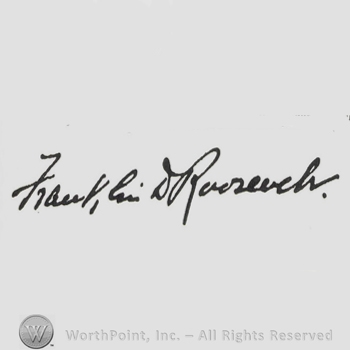 Mark with Signature: Franklin D. Roosevelt. | #550052