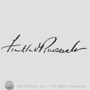 Mark with Signature: Franklin D. Roosevelt. | #550054