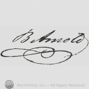 Mark with Signature: Benedict Arnold. | #550059