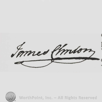 Mark with Signature: James Clinton. | #550064