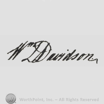 Mark with Signature: William Lee Davidson. | #550066
